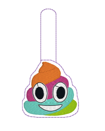Rainbow Poop Key Fob – Anu-Tan Designs